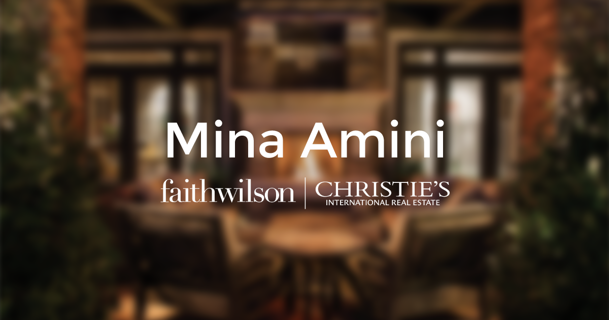 Featured listings - Mina Amini-faithwilson | Christie's Internation...