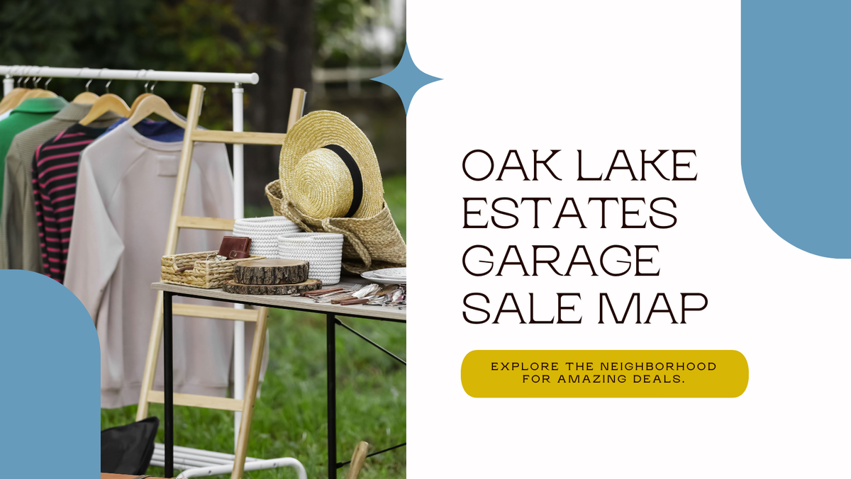 Oak Lake Estates Garage Sale Map