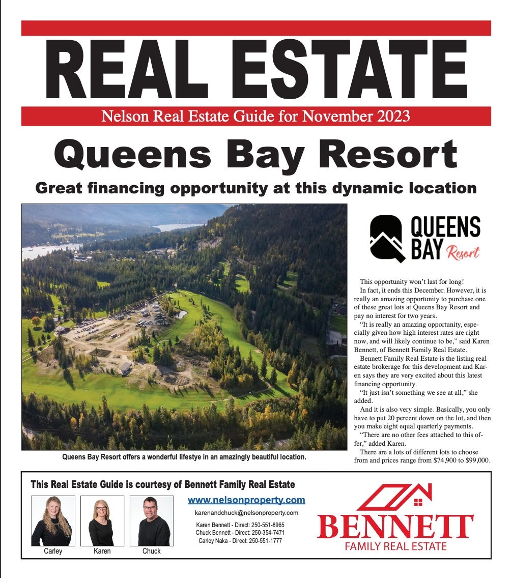 November 2023 Nelson Real Estate Guide - Chuck Bennett - Bennett Fa...
