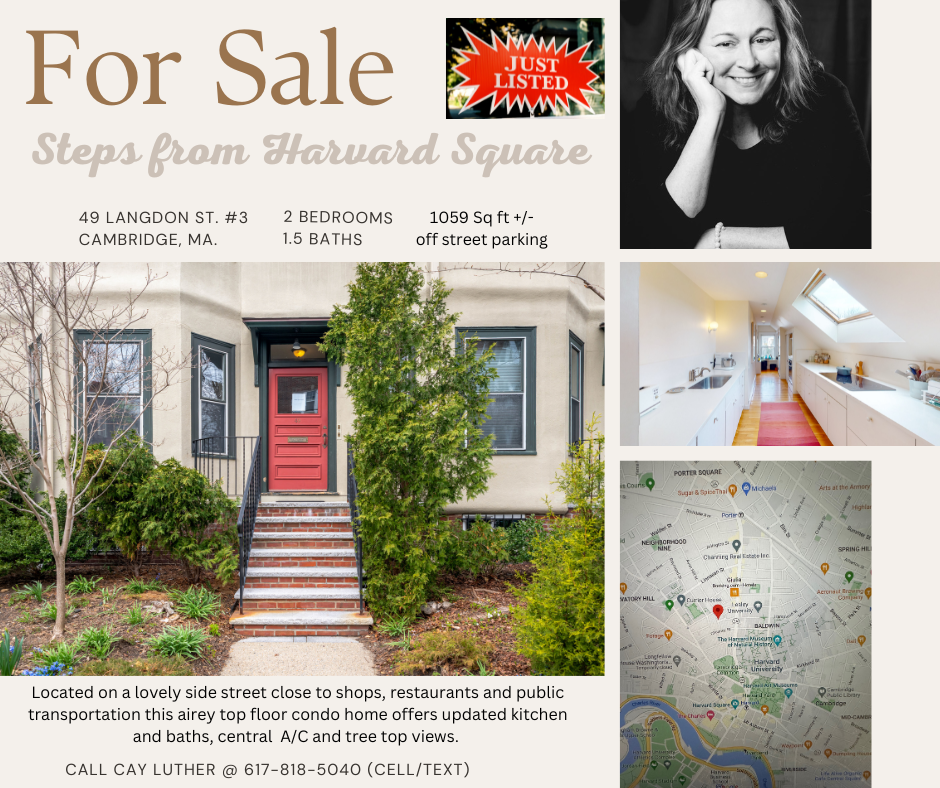 Steps from Harvard Square - William Luther - Channing Real Estate