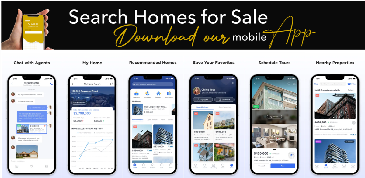 Download our home search app