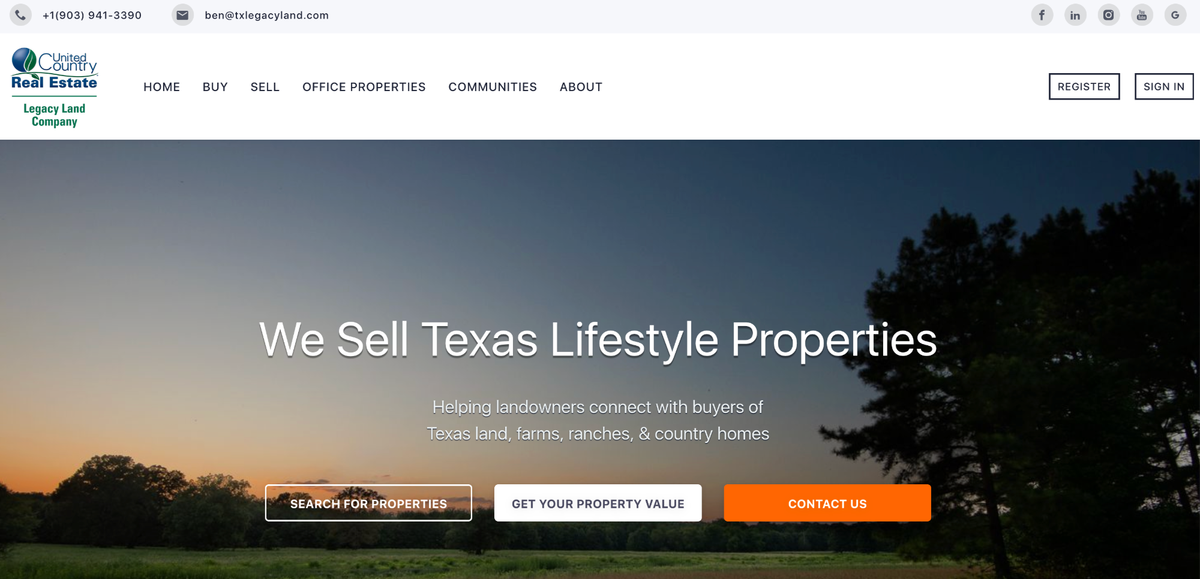 United Country Legacy Land Company | Discover East Texas Land, Ranc...