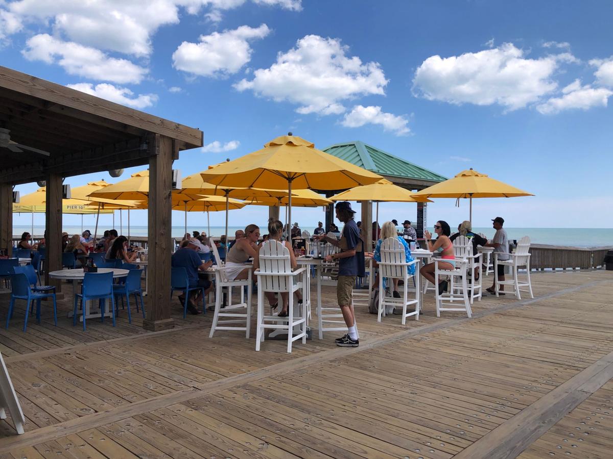 Best View in Folly Beach, SC - Pier 101 Restaurant and Bar - Ashley...