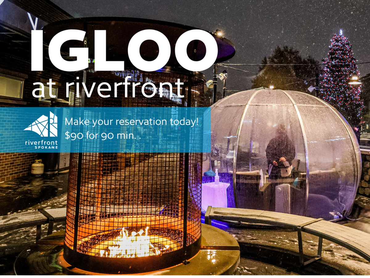 Ice Side Igloo Experience at Riverfront Spokane Skating Ribbon - Ha...