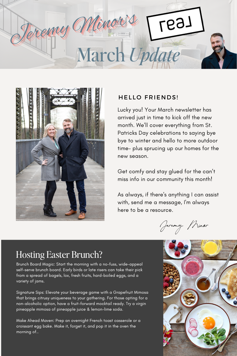 Jeremy Minor's March Newsletter is Here! - Jeremy Minor - REAL BROK...