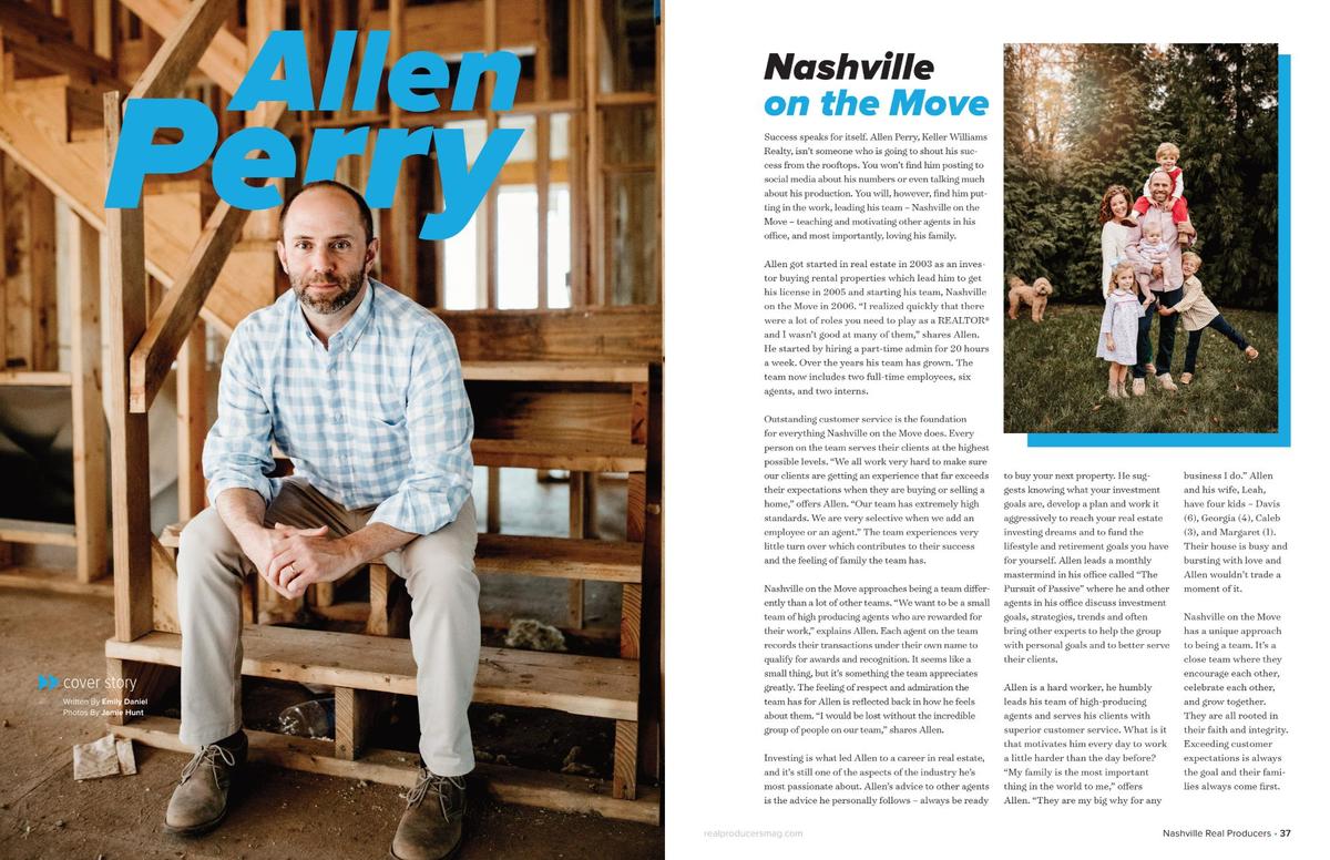 Allen Perry Featured in Real Producers (April 2021) - Allen Perry