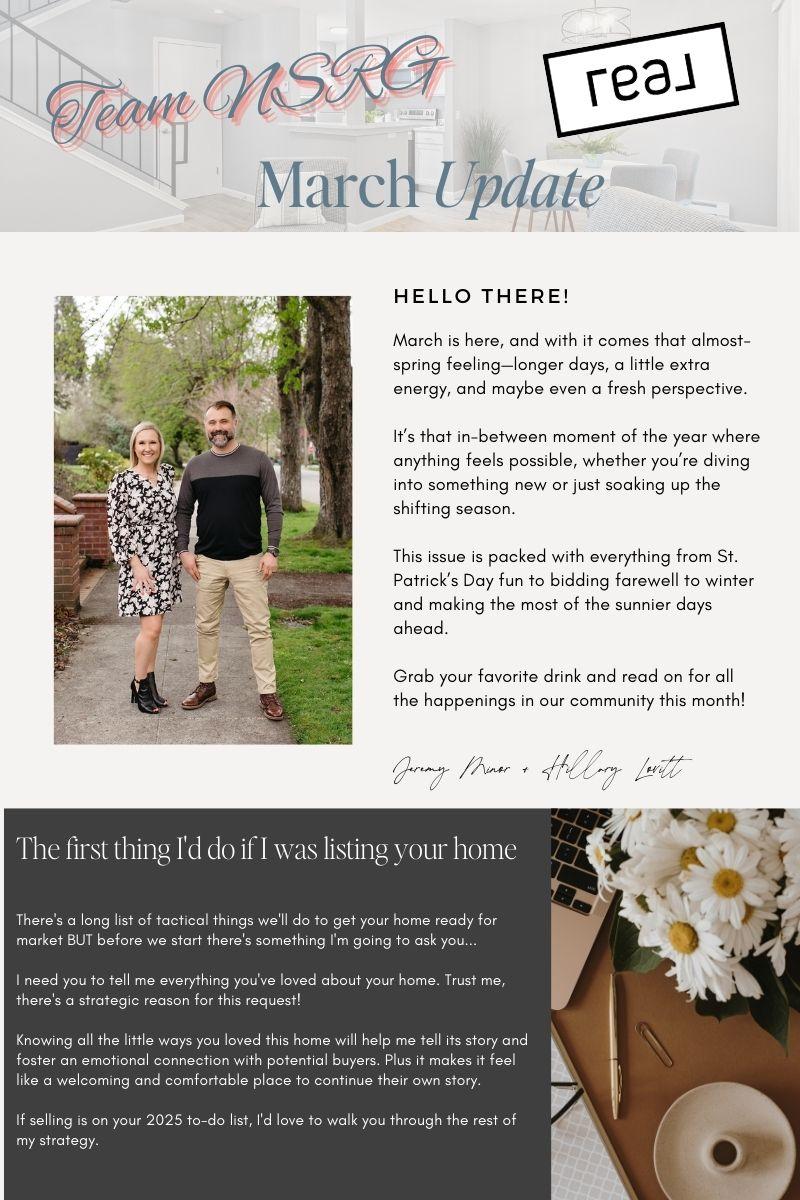 Jeremy Minor's March 2025 Newsletter - Jeremy Minor - REAL BROKER, LLC